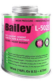 Bailey High-Pressure PVC Solvent Cement – Industrial-Grade Adhesive fo ...